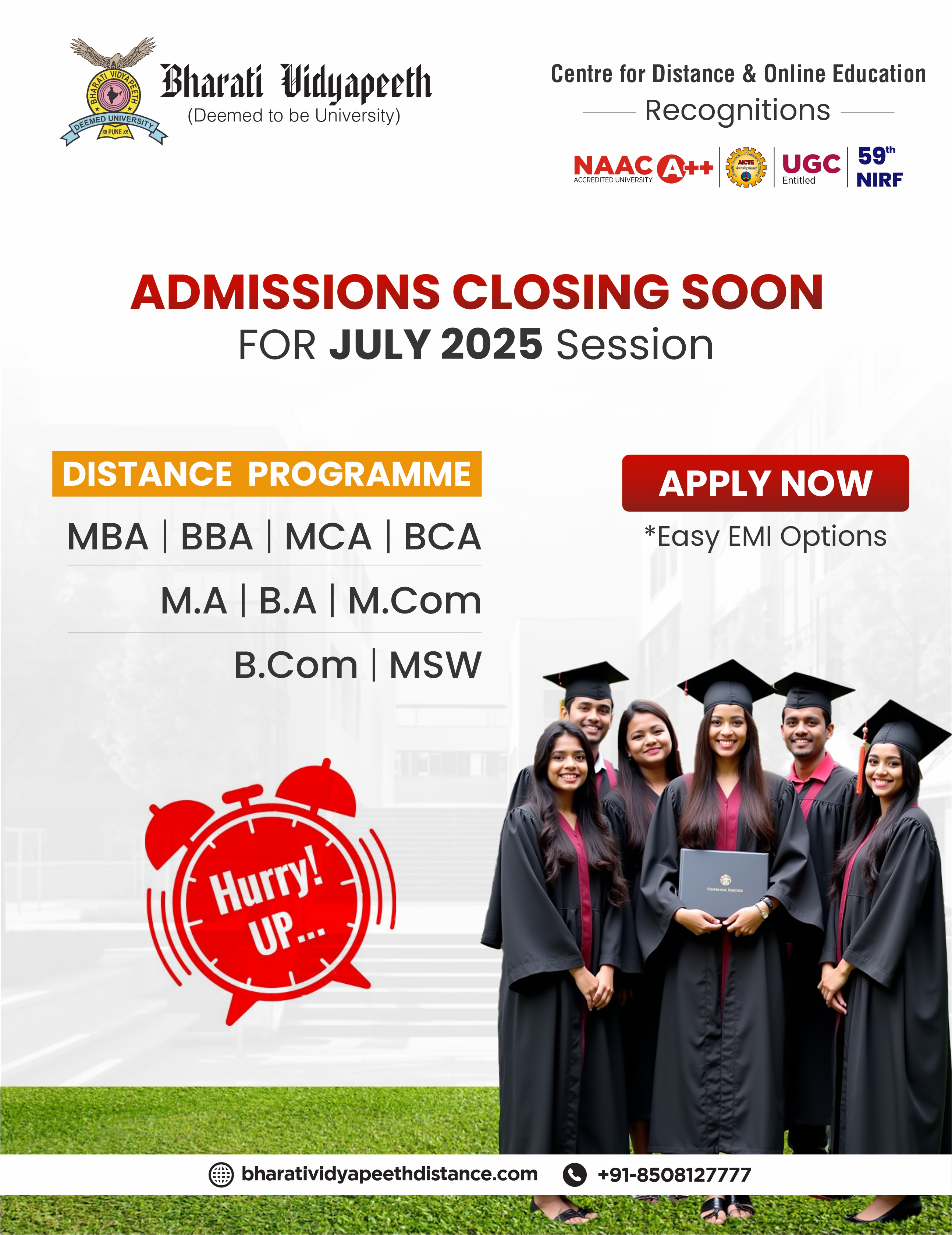 Convocation / Degree Certificate – School of Distance Education